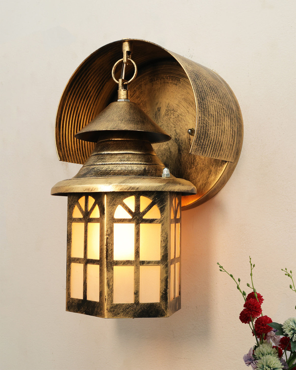 Modern Industrial Box-Shaped Outdoor Wall Light Fixture Glass House Po ...